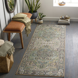 Green Hallway Runners You'll Love | Wayfair