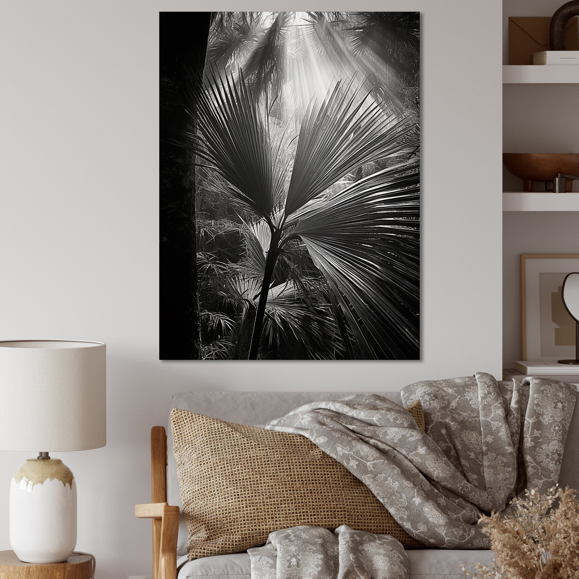 Design Art Swaying Palms Serenade Archway I On Canvas Print | Wayfair