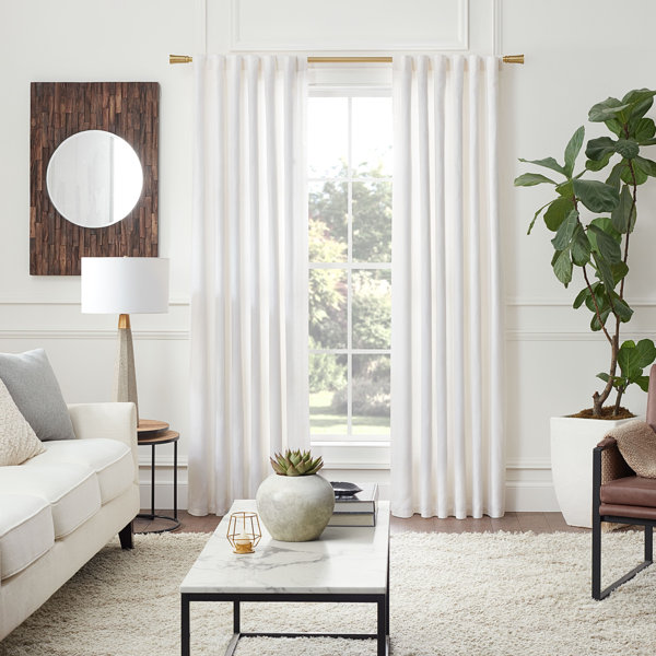 Mode Premium Collection 1 in Diameter Curtain Rod Set with Fluted ...