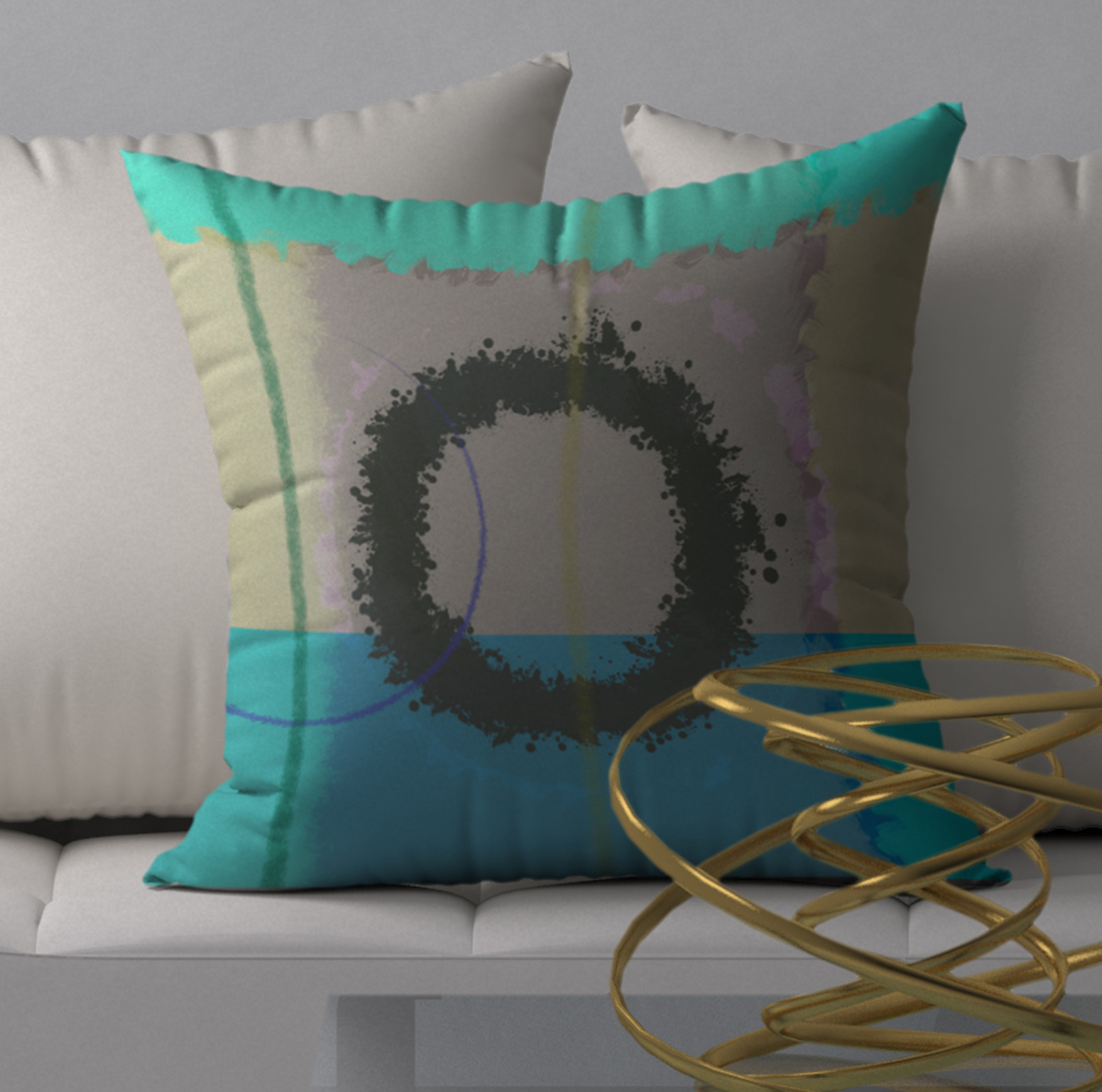 LeRoi Products Govert Eye-Catching Square Pillow Cover & Insert | Wayfair