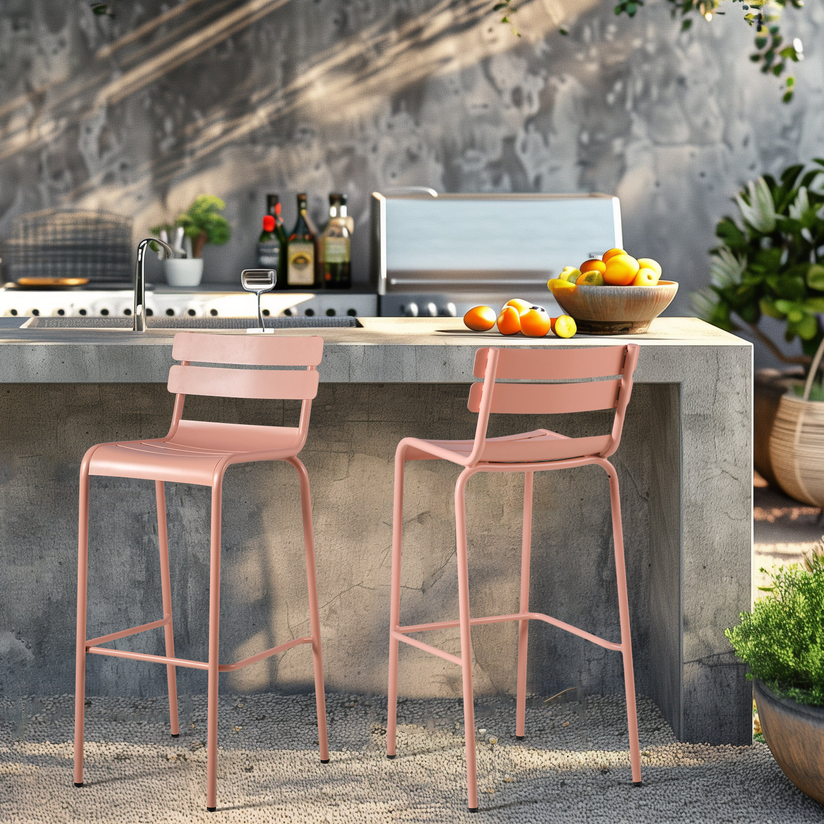 Ebern Designs Aalexus Outdoor Stool | Wayfair