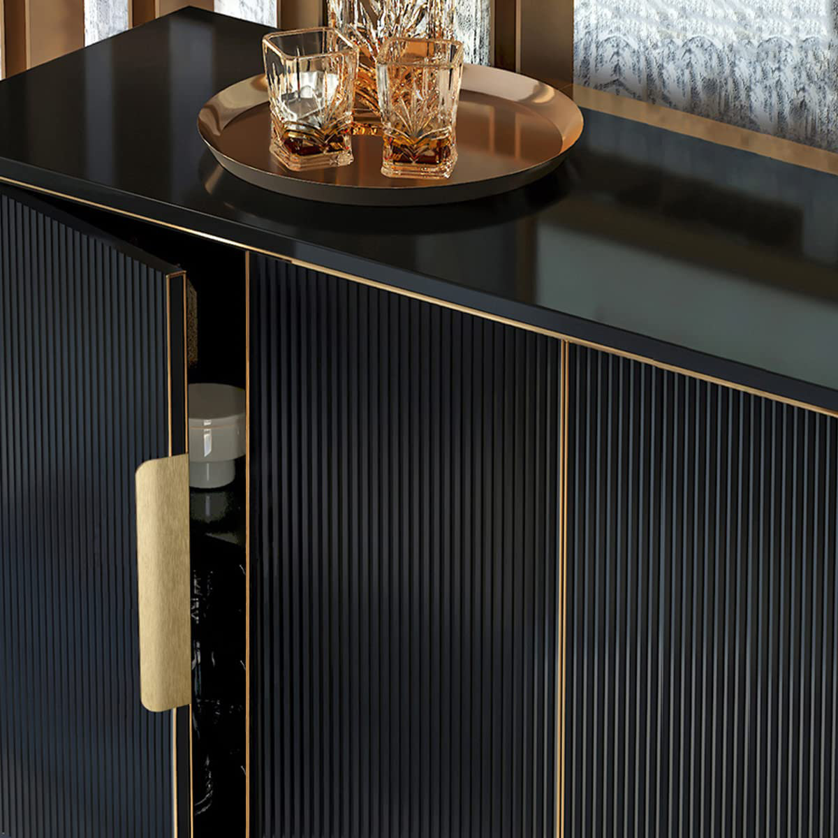 Runbang Edge Finger Tab Pulls For Cabinets Kitchen Concealed Drawer ...