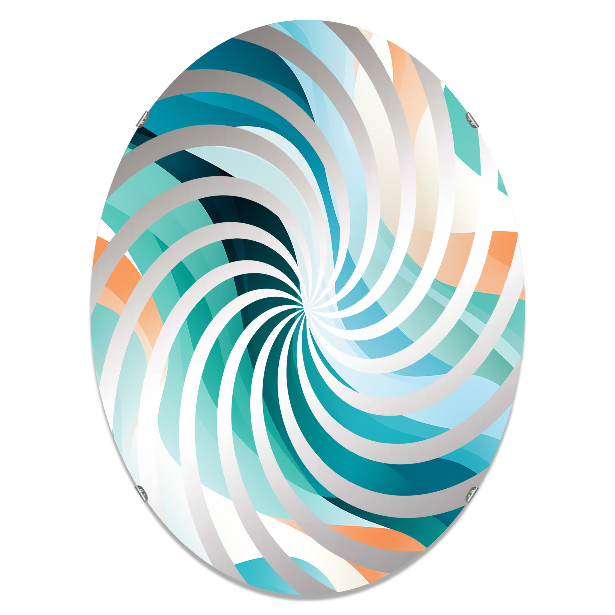 Design Art Coastal Green And Blue Geometry Geometric - Vortex ...