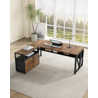 Latitude Run® Modern 63" Executive Computer Desk and 31"Lateral File ...
