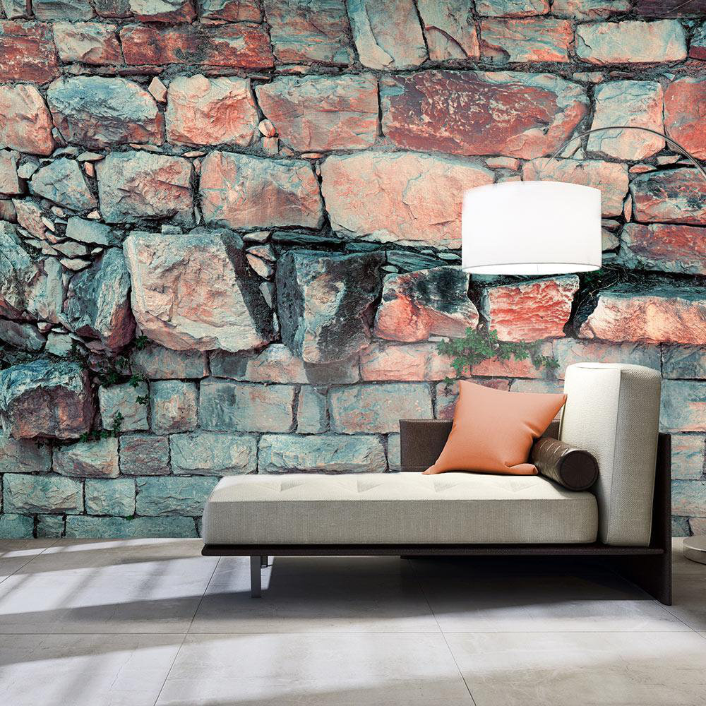 Loon Peak® Darieus Old Fortress Stone Wall Mural | Wayfair