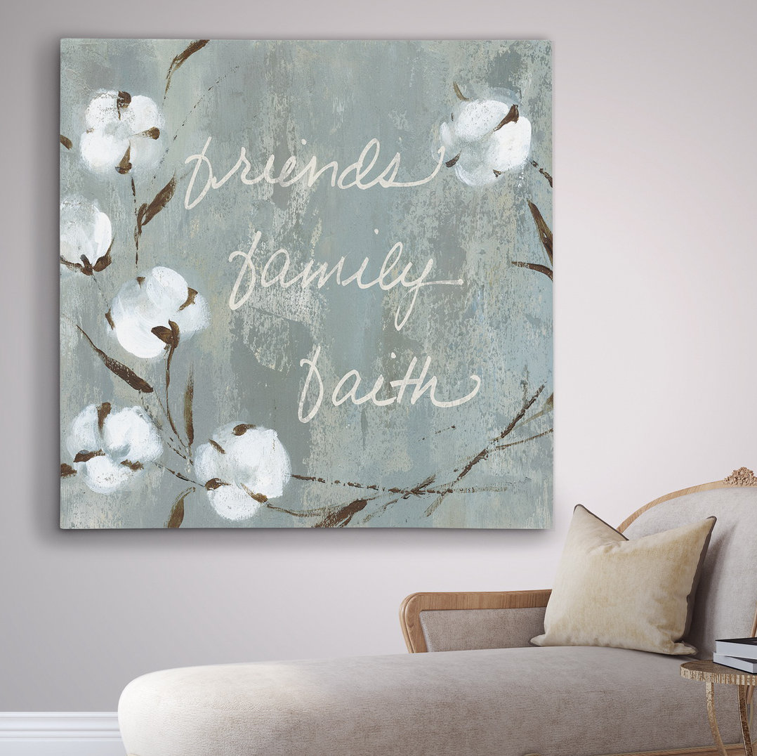 Trinx 'Cotton Friends' Textual Art | Wayfair