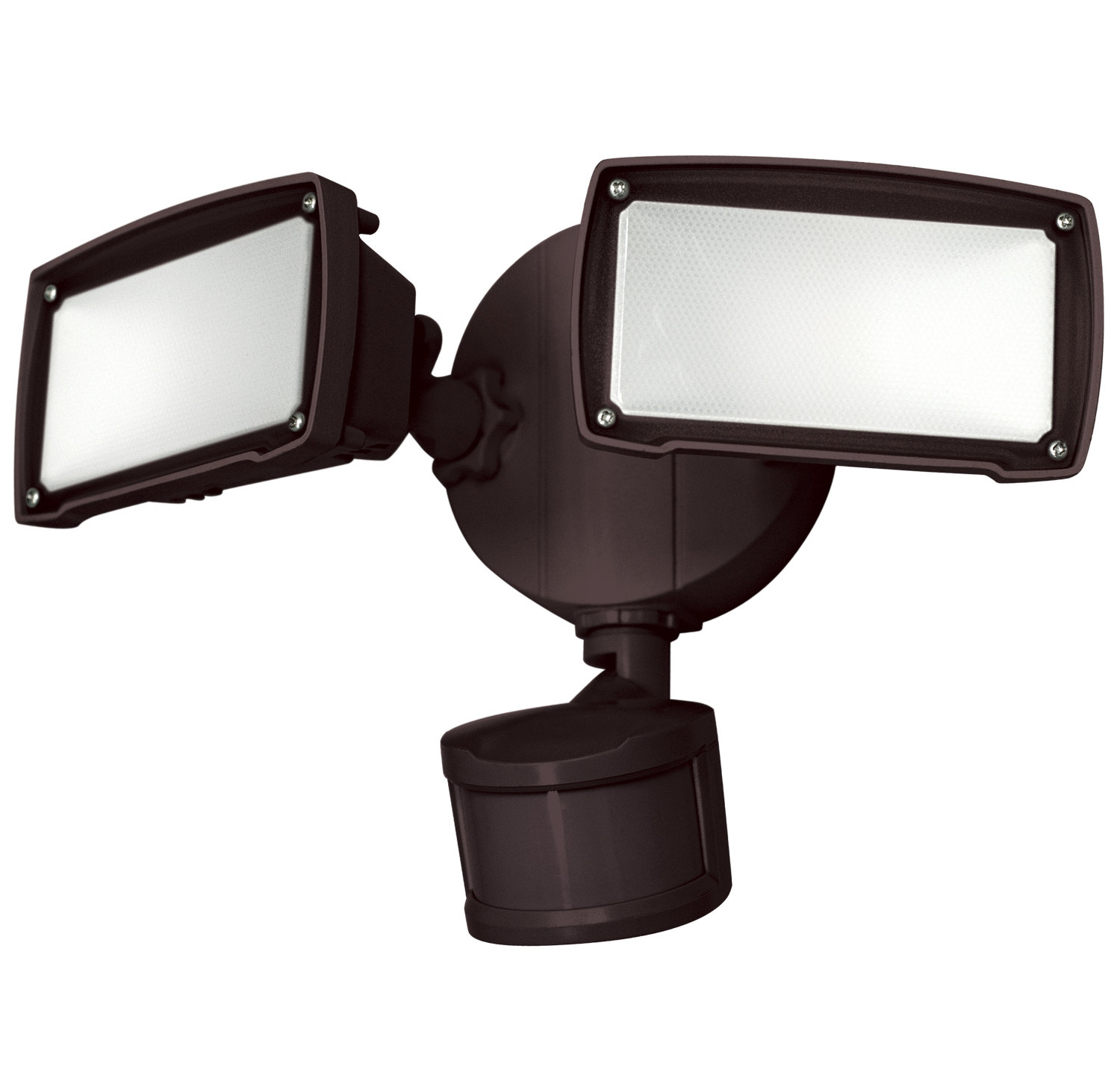 MW LIGHTING 2 - Head LED Hardwired Dusk to Dawn Outdoor Security Spot ...