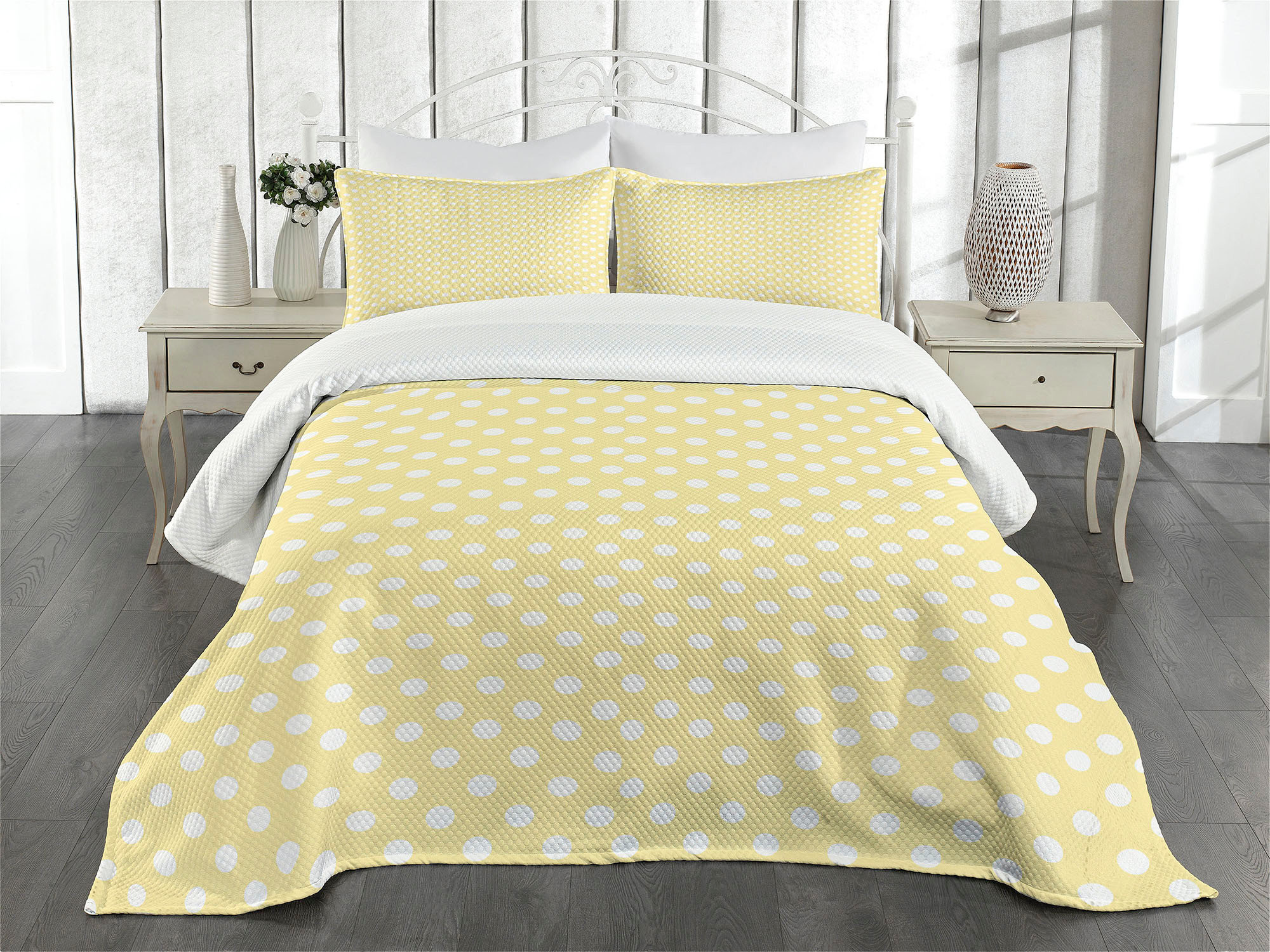 Ambesonne Polka Dots Bedspread Nostalgic | Wayfair