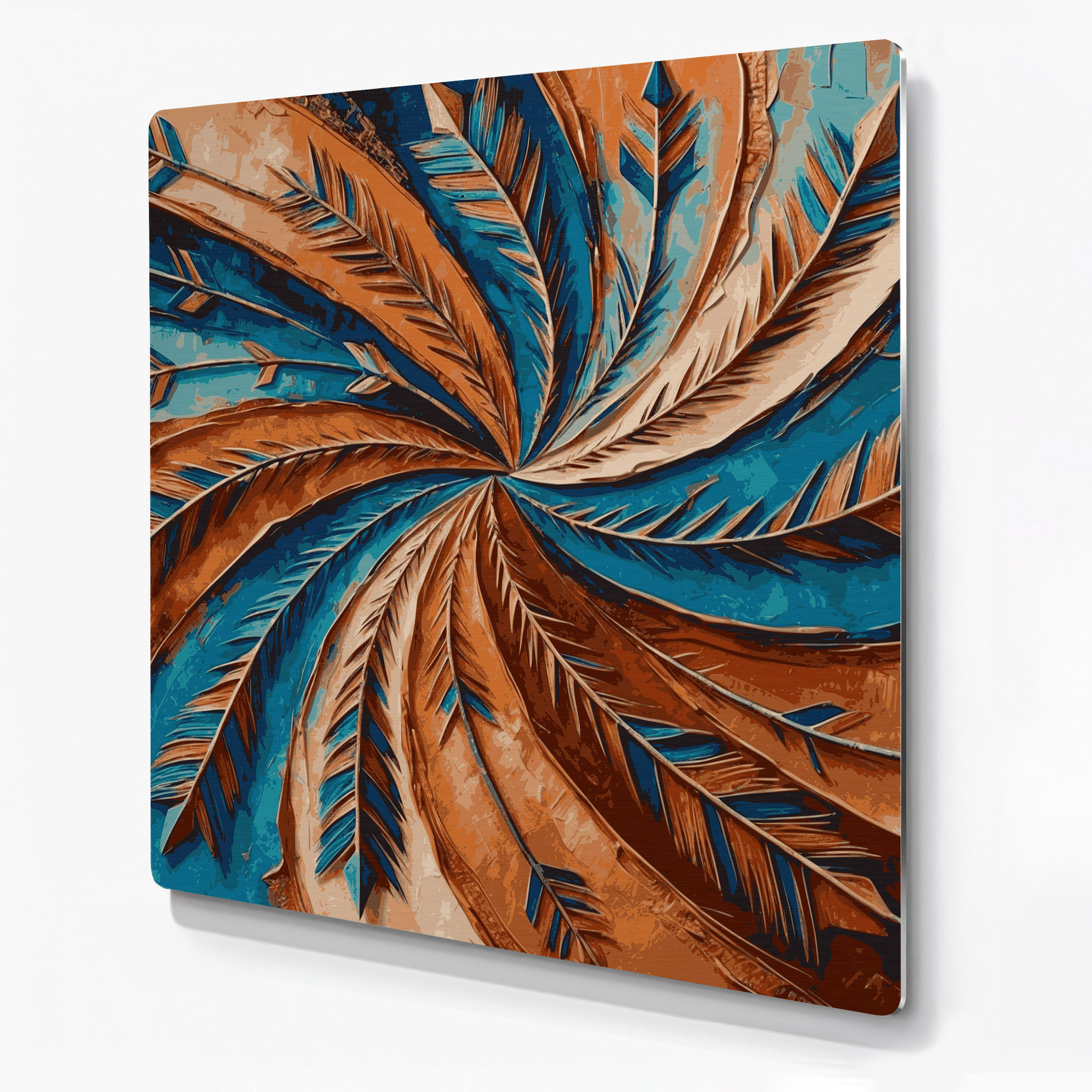 Orren Ellis Southwestern Patterns Arrowhead Geometry 197 Black Metal ...