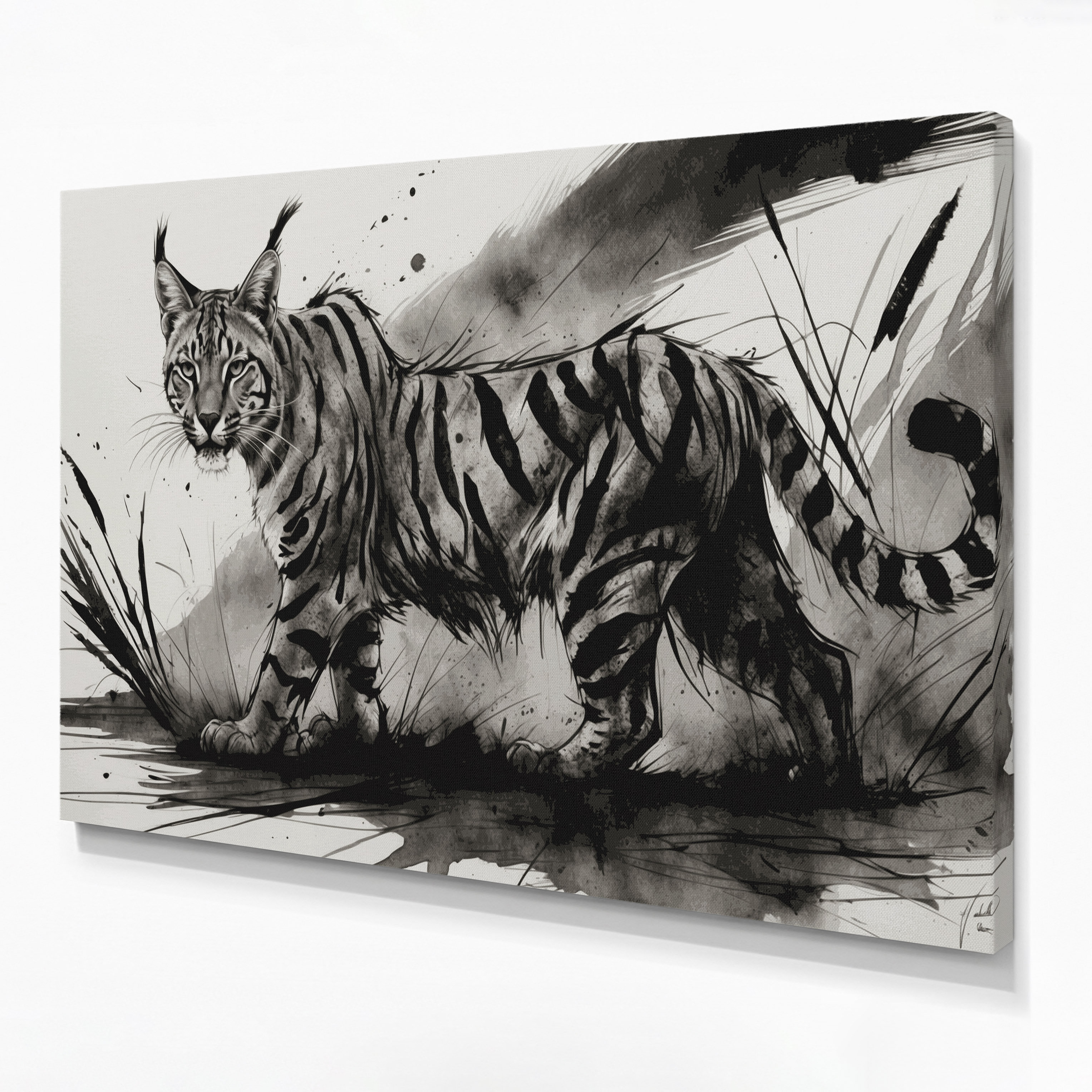 Latitude Run® Wildlife African Wildcat Brown Canvas Wall Art - Wayfair ...