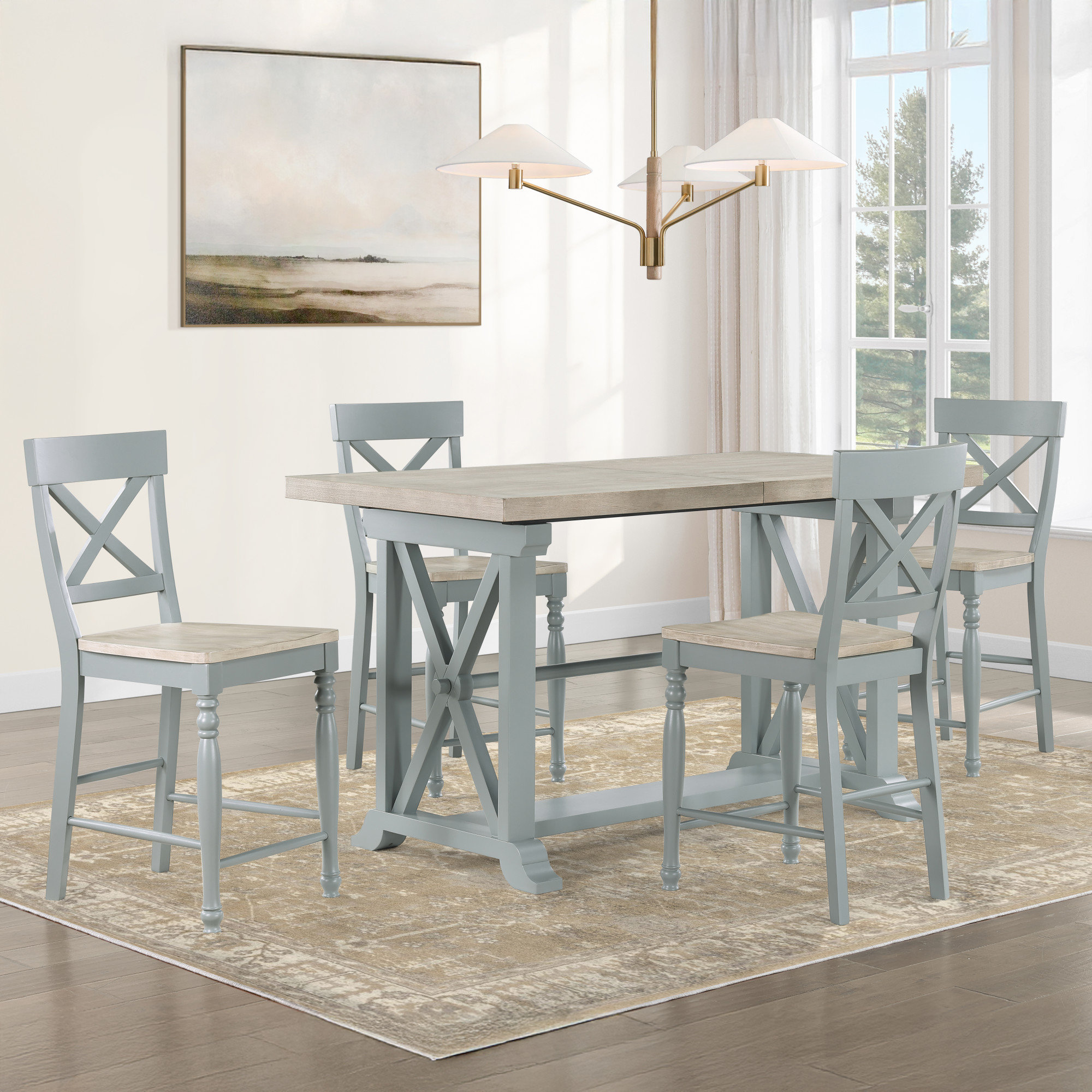Ophelia & Co. Darcy Extendable Counter Dining Set & Reviews | Wayfair