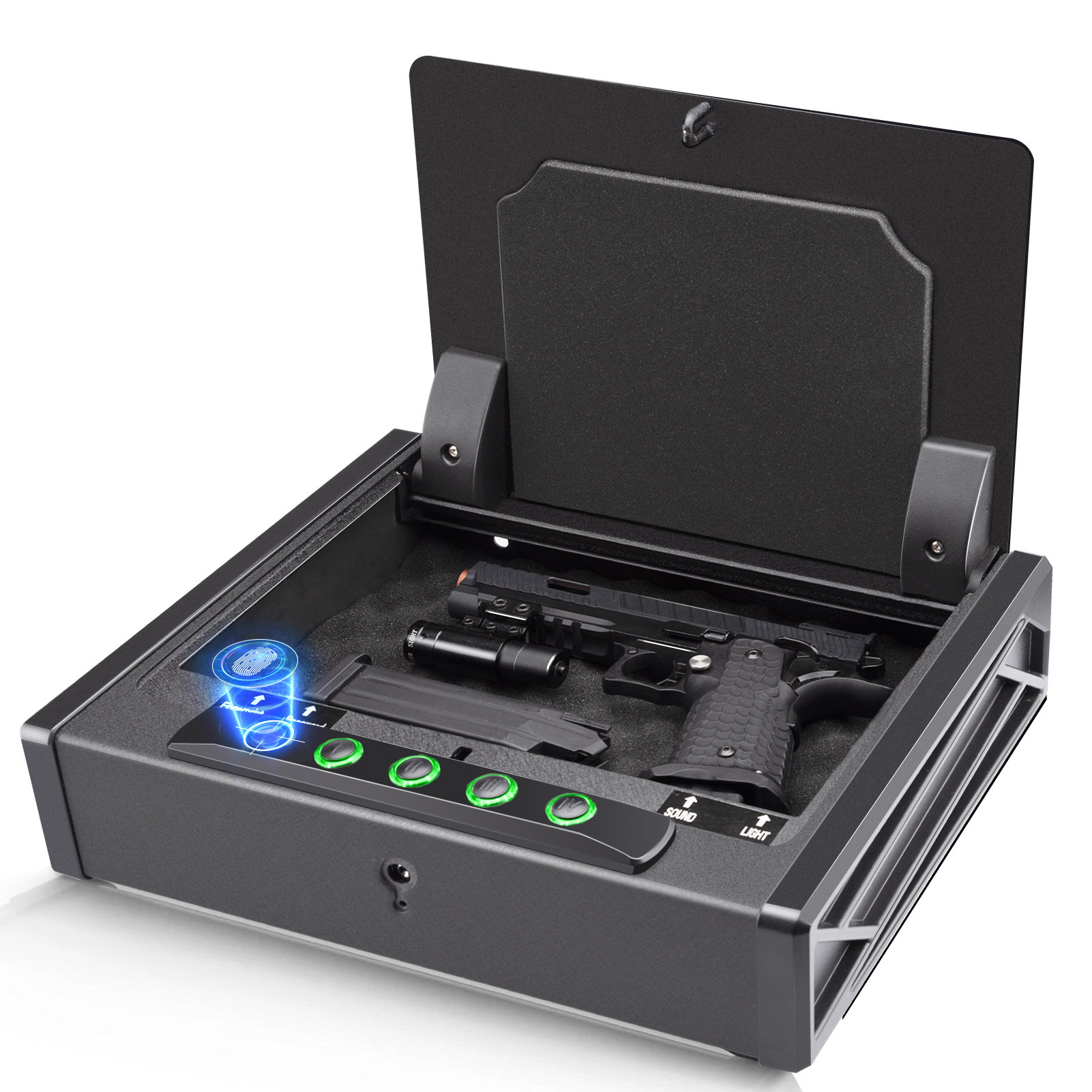 SY SOULYI 3-Quick Access Digital Gun Safe with Biometric Lock & Reviews ...