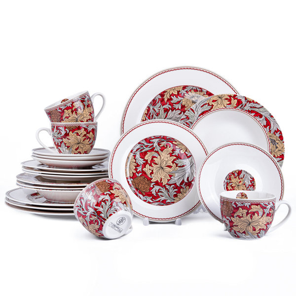 STP Goods Autumn Garden Fine China Dinnerware Set - Service for 4 ...