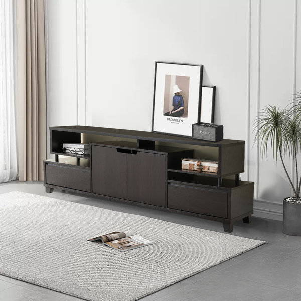 Latitude Run® 70-inch TV Console Entertainment Media Center Stand Flat ...