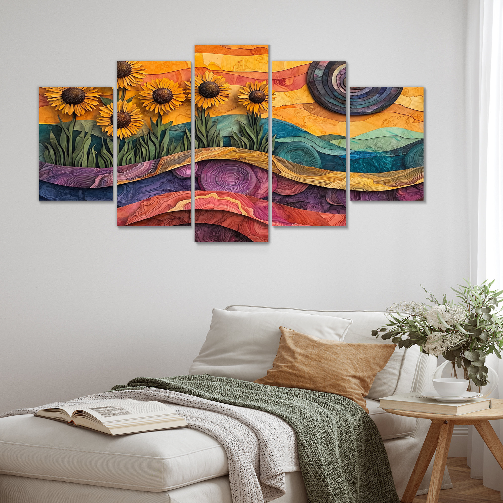 August Grove® Draxie - Sunflowers Wall Art - Traditional Wall Art Decor ...