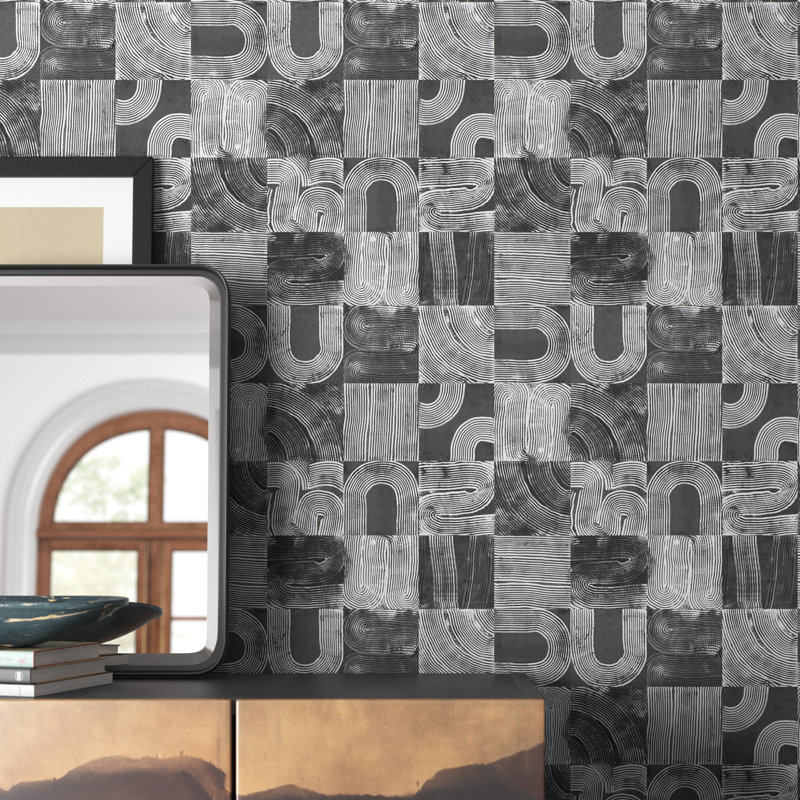Joss & Main Jacobsen Peel & Stick Geometric Roll & Reviews | Wayfair