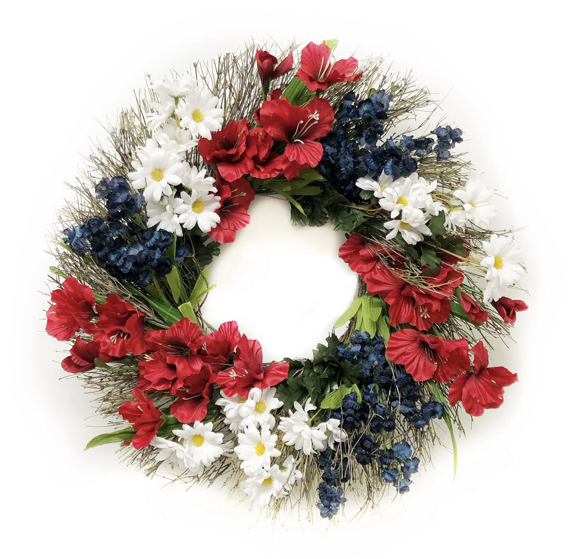 The Holiday Aisle® Glad Remembrance 20" Silk Wreath | Wayfair