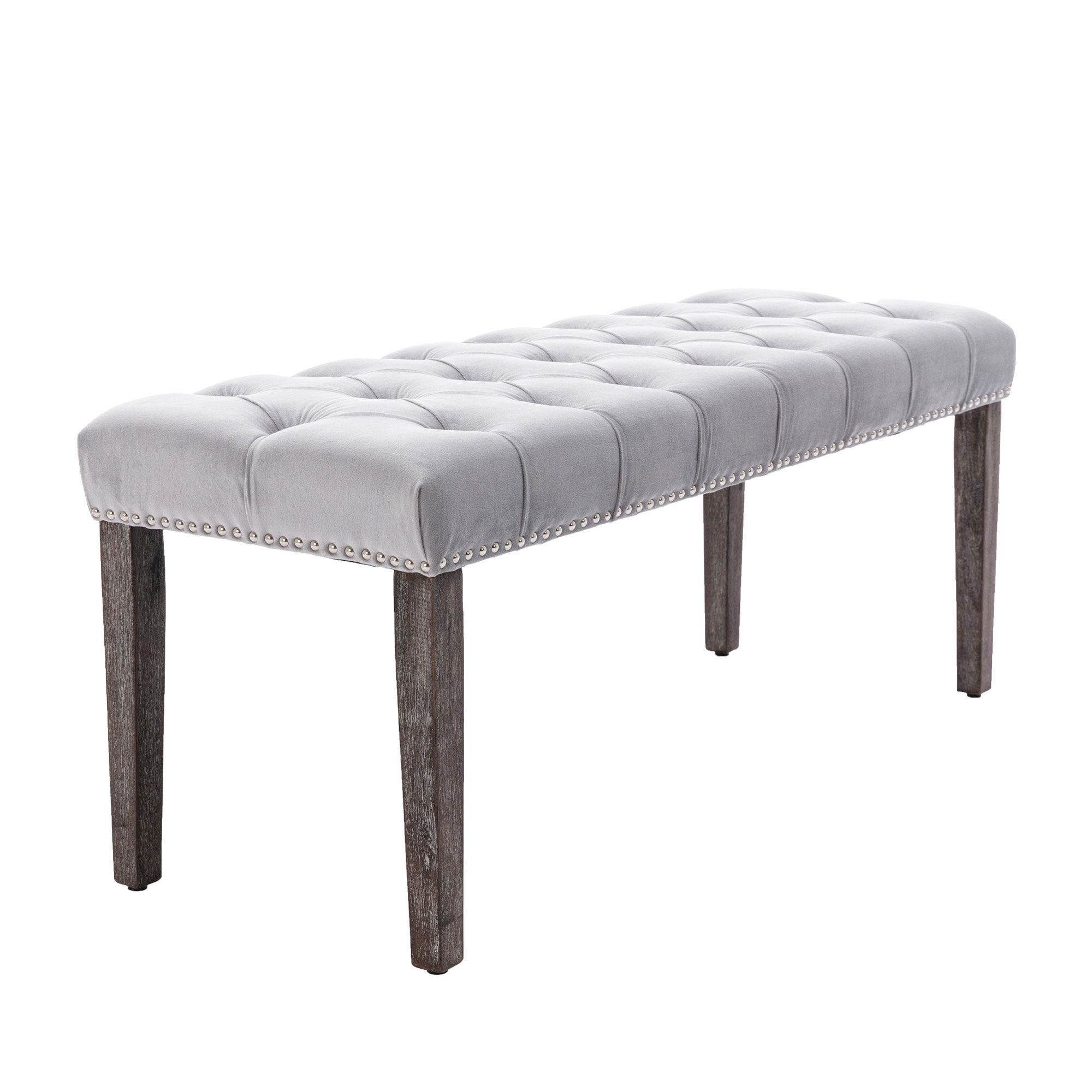Red Barrel Studio® Upholstered Tufted Bench Ottoman | Wayfair