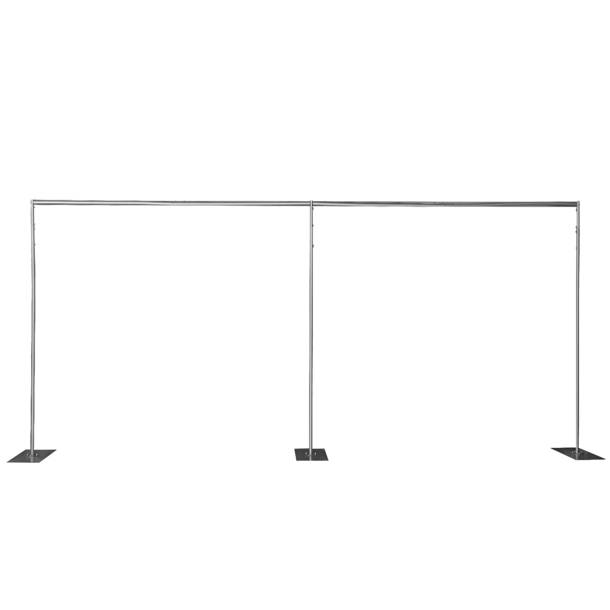 DENFER 9.8X19.7ft Wedding Backdrop Stand Kit With Steel Base & Reviews ...