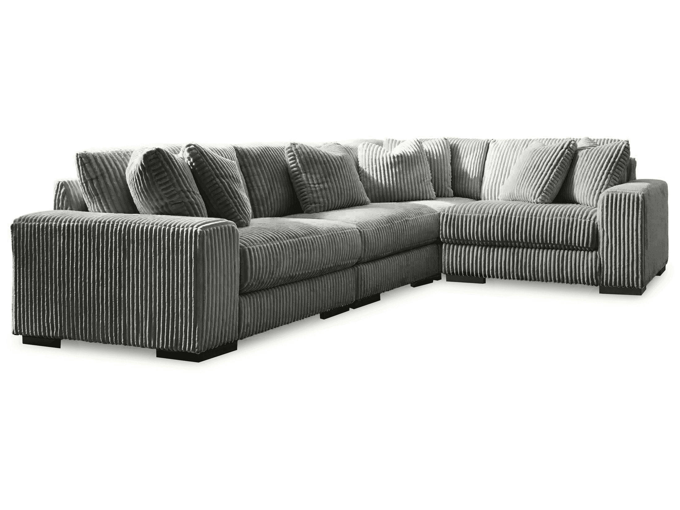 Ebern Designs Adones Fog 4pc Sectional | Wayfair
