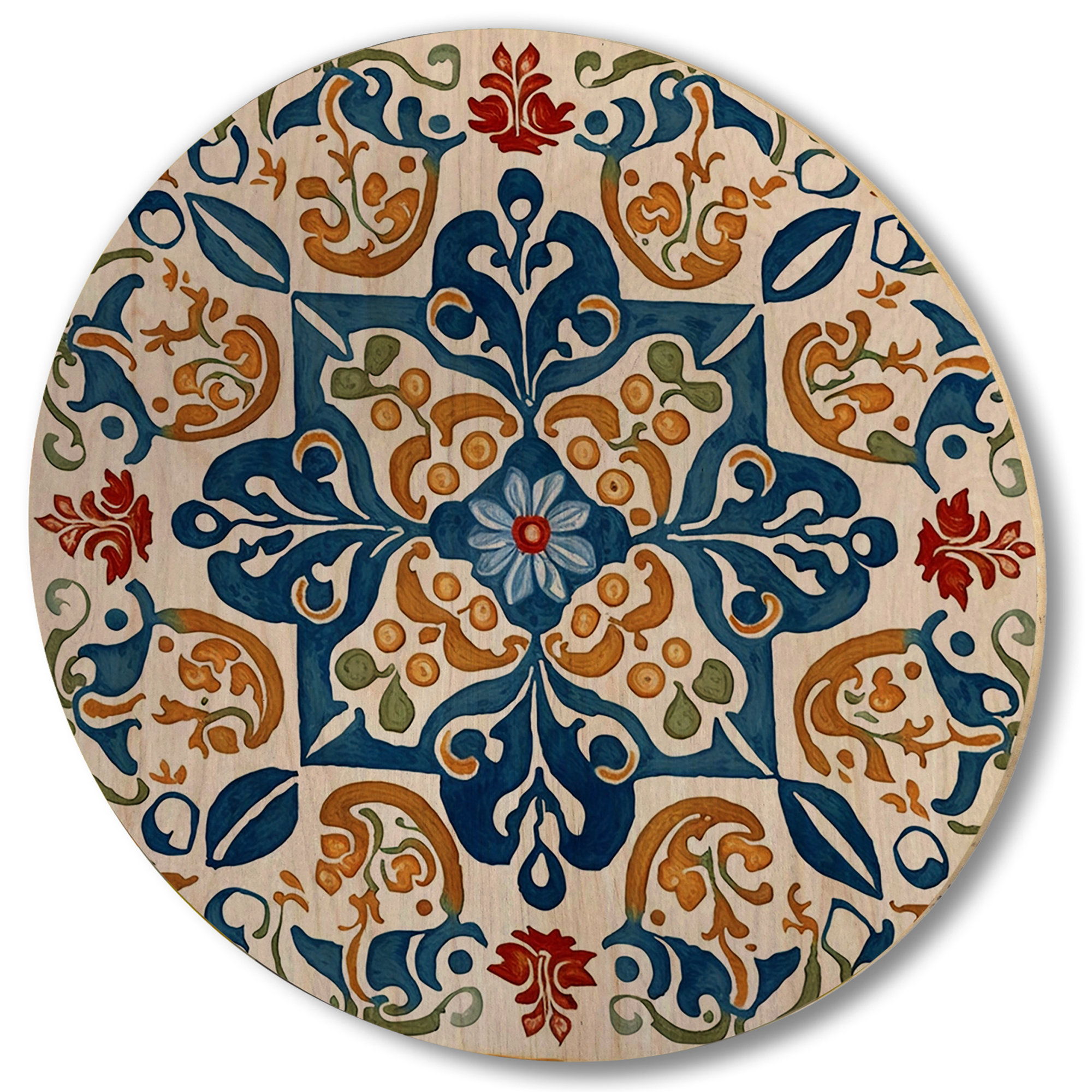 Bungalow Rose Mediterranean Tiles in Retro Blue VII - Abstract Tile ...