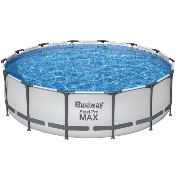 Bestway Steel Pro MAX Prismatic Stone Pool Set, Durable Construction ...