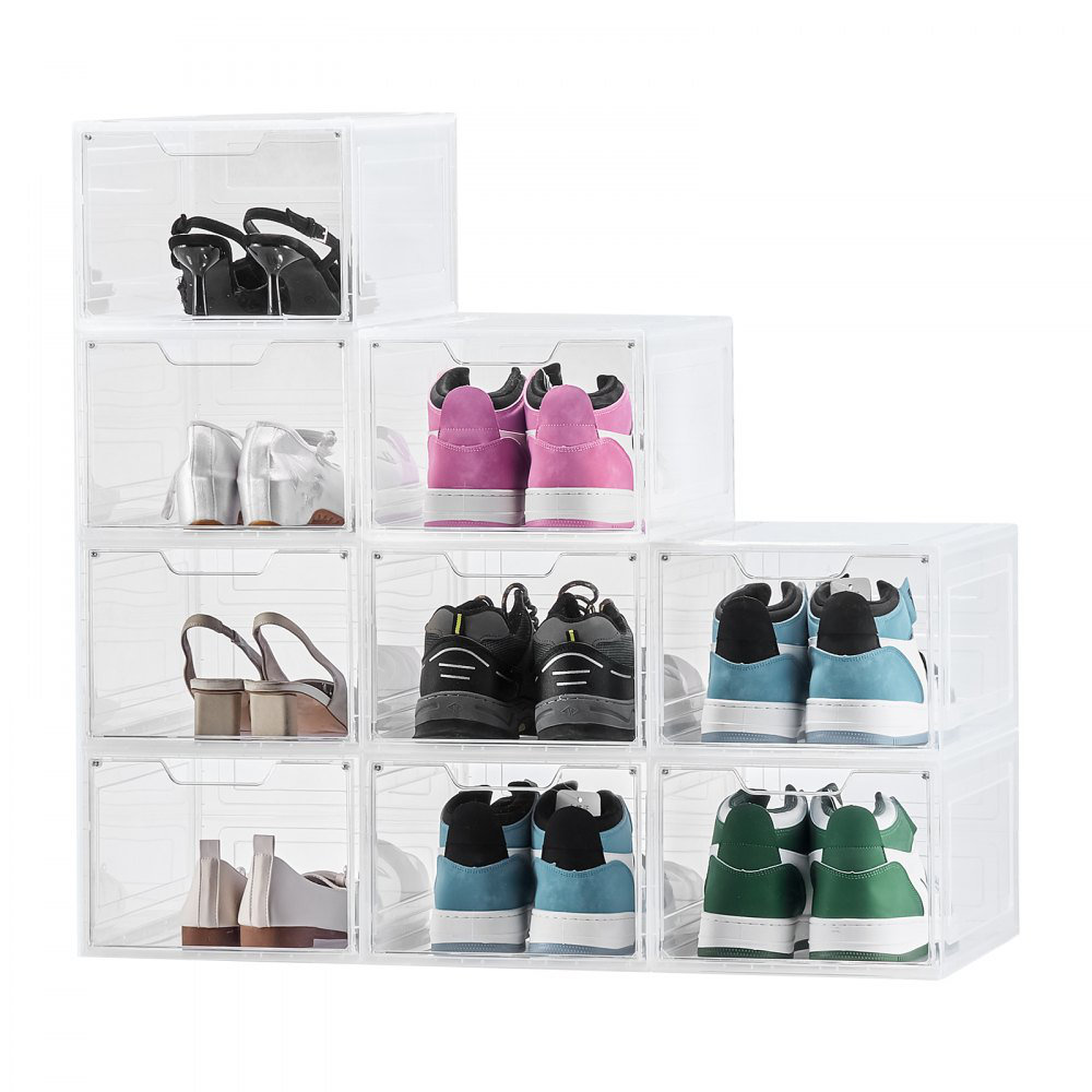 Wrought Studio™ Shoe Storage Boxes Stackable Shoe Boxes US Size 13 ...