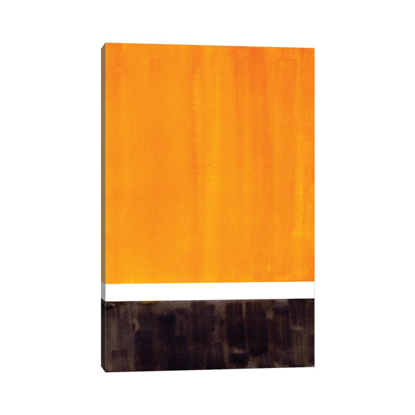 Metro Lane Gold Black Rothko Remake by EnShape - Wrapped Canvas Art ...