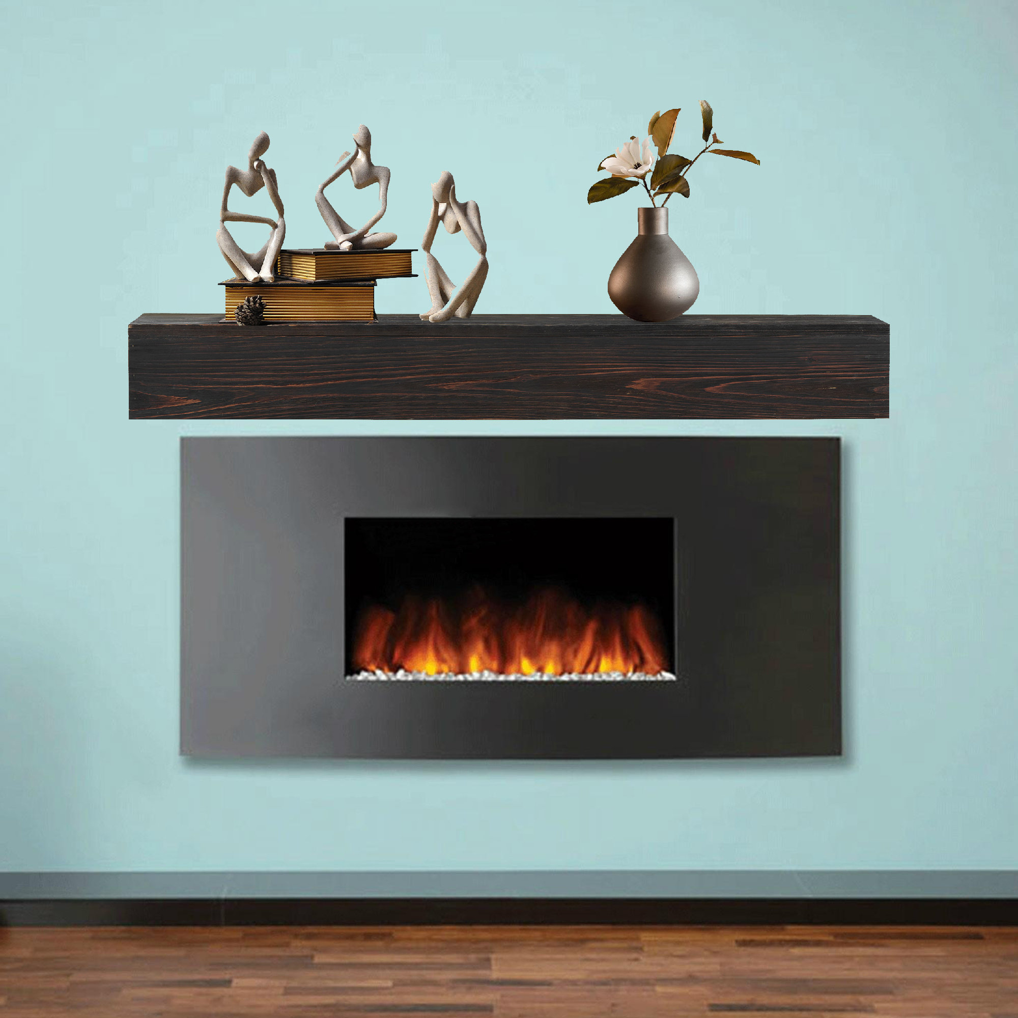 Millwood Pines Azelie Solid Cedar Wood Mantel | Wayfair