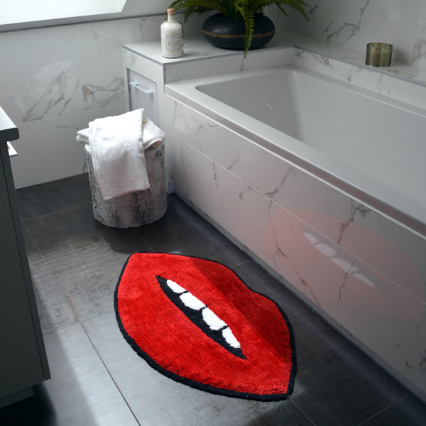 Mercer41 Carle Lips Shaped Bath Mat & Reviews | Wayfair.co.uk