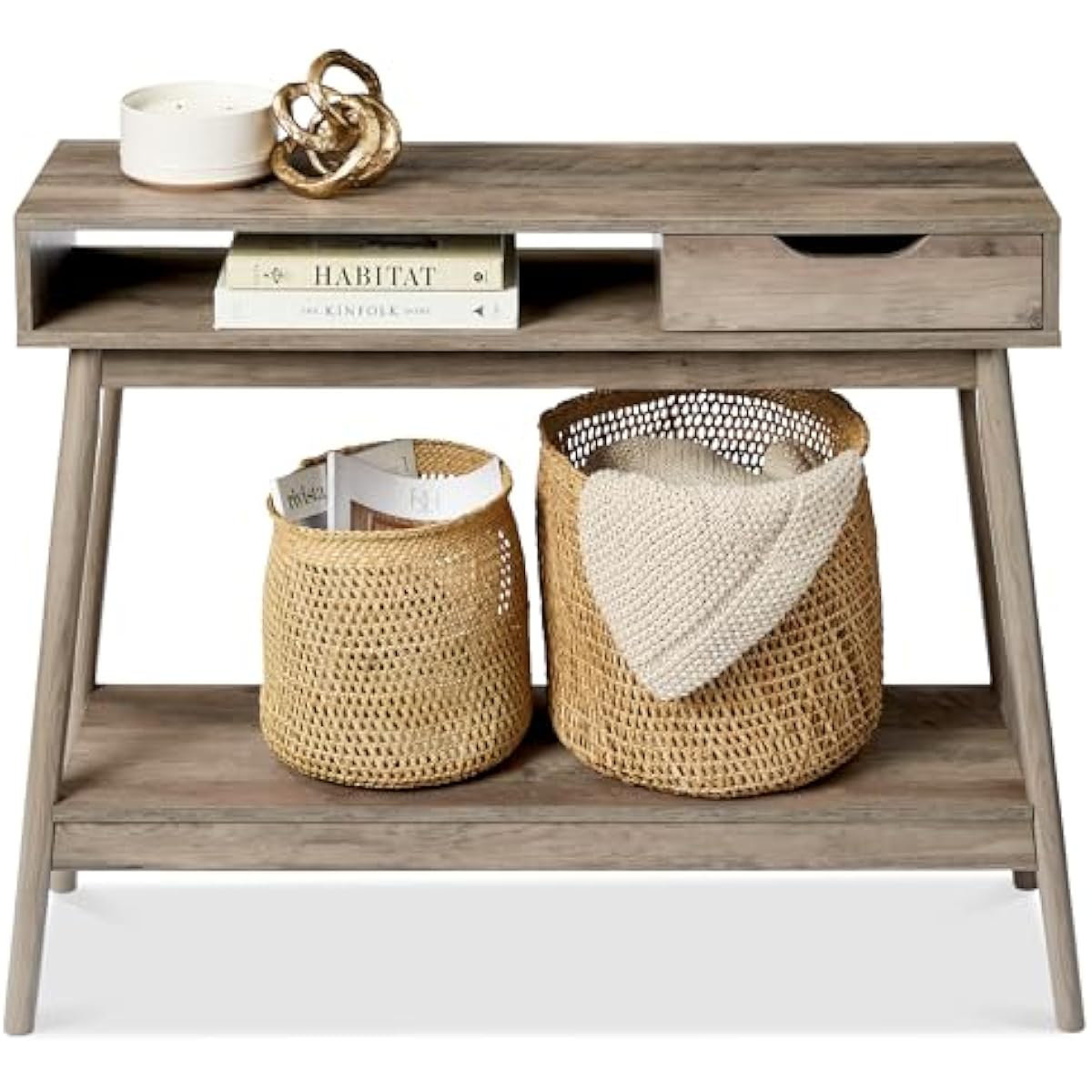 George Oliver Mid-Century Modern Console Table, Sofa Table, Accent ...