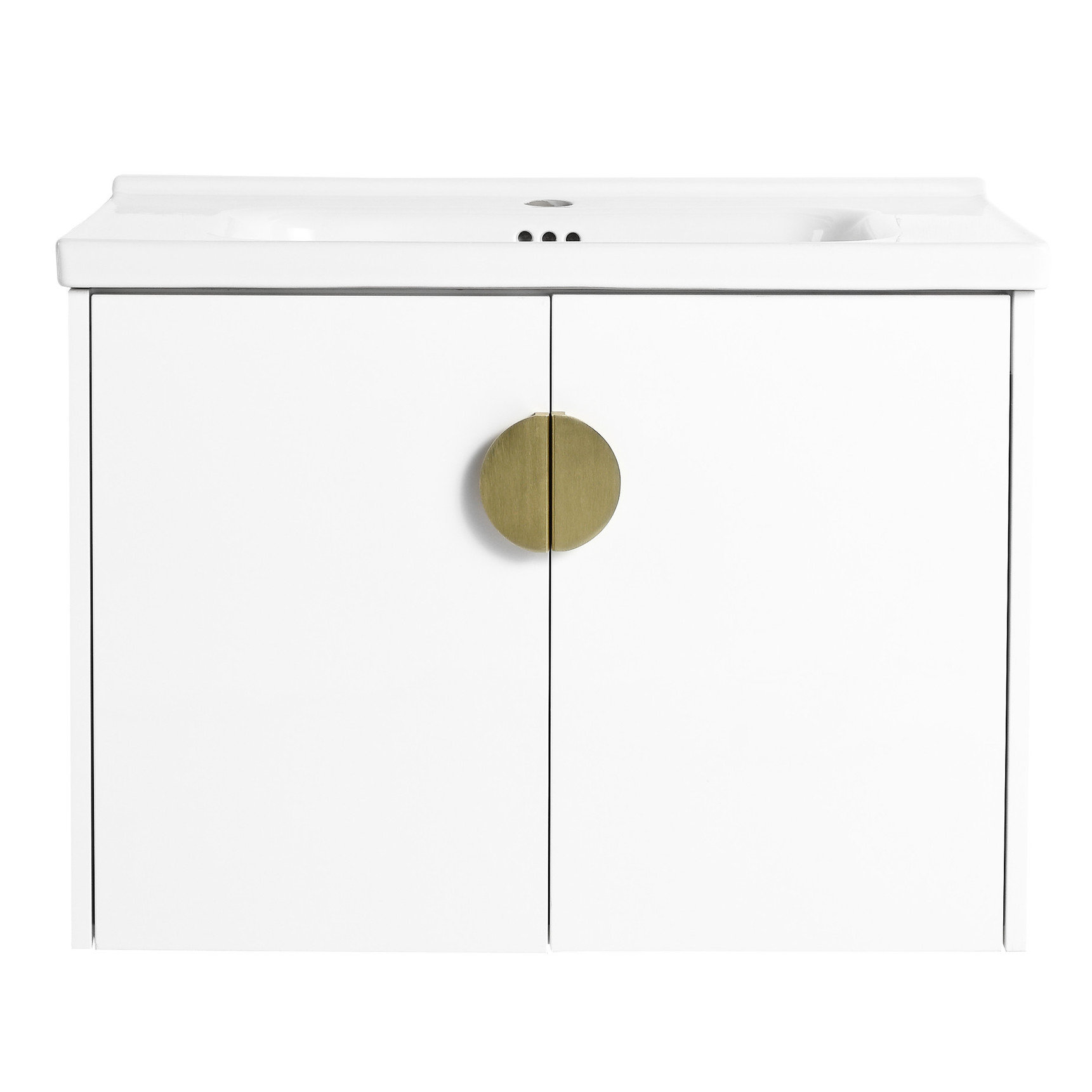 Hokku Designs 28 Inch Sink Bathroom Vanity. Wall Mounted, 2-door ...