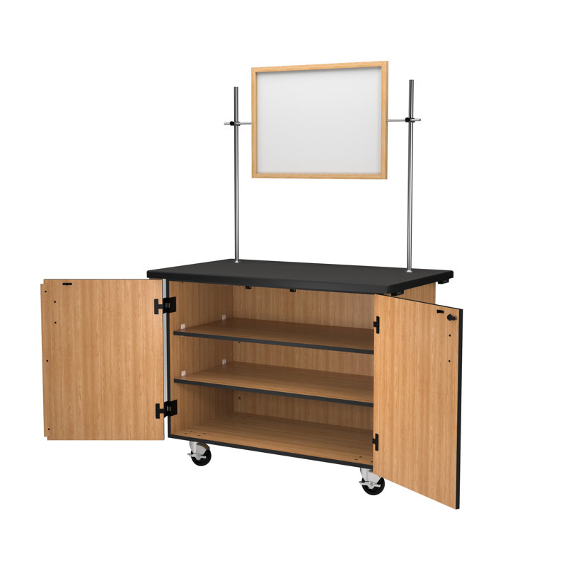 National Public Seating Mobile Science Cart with Shelving and ...