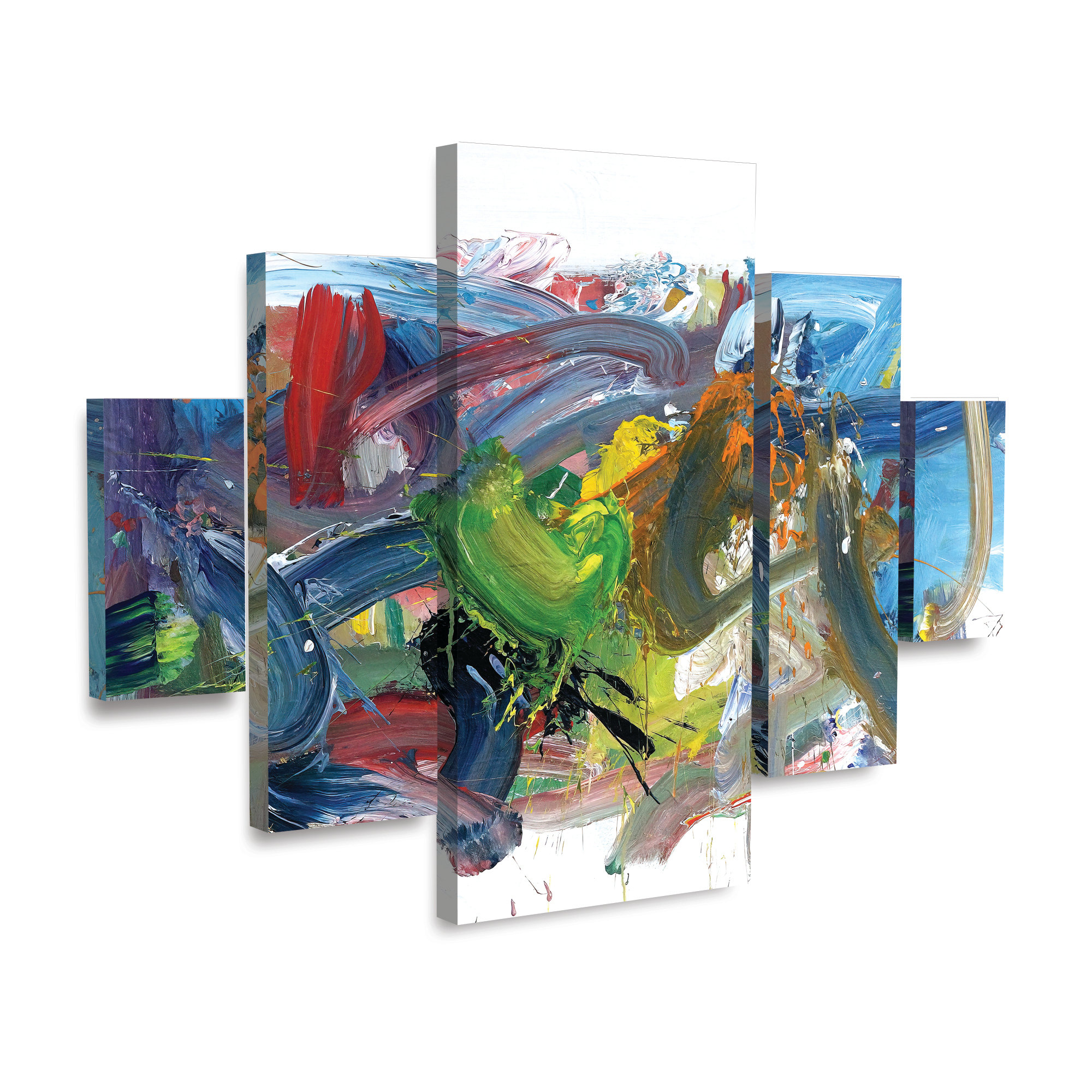 Red Barrel Studio Fong Fai Harmony Of Nature 5 Piece Panel Set Art ...