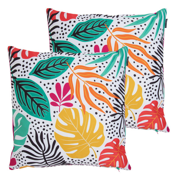 Bay Isle Home Valdis Graphic Palm Cushion 43X43cm | Wayfair.co.uk
