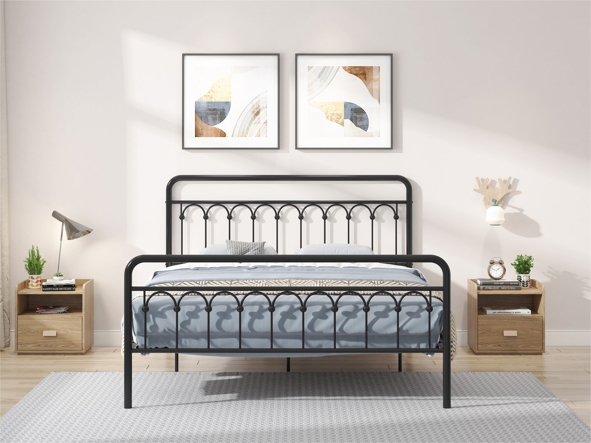Ebern Designs Tara Metal Bed Queen | Wayfair
