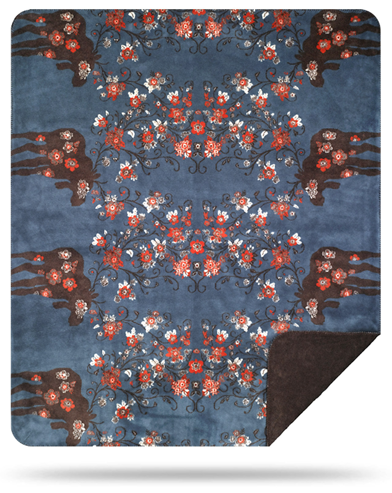 Denali Home Collection Moose Blossom Blanket | Wayfair