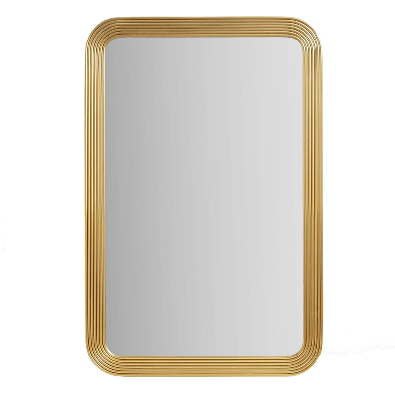 Mercer41 Rounded Rectangle Fluted Wall Mirror | Wayfair