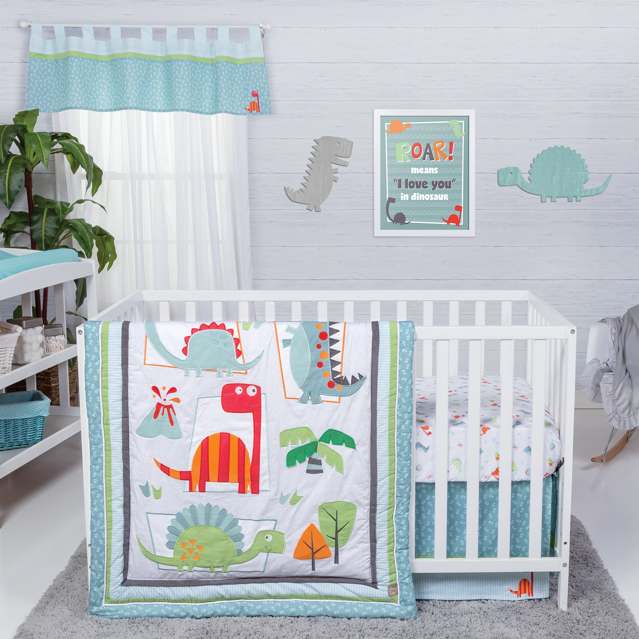 Isabelle & Max™ Undis Dinosaur Roar 3 Piece Crib Bedding Set & Reviews ...
