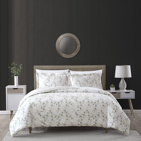 Brielle Cotton Percale Floral Comforter Set & Reviews | Wayfair