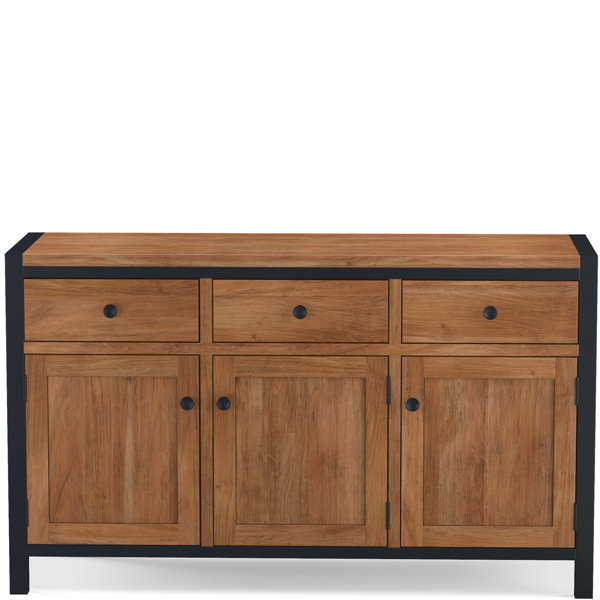 Union Rustic Zetzaf 135Cm Wide 3 Drawer Sideboard | Wayfair.co.uk