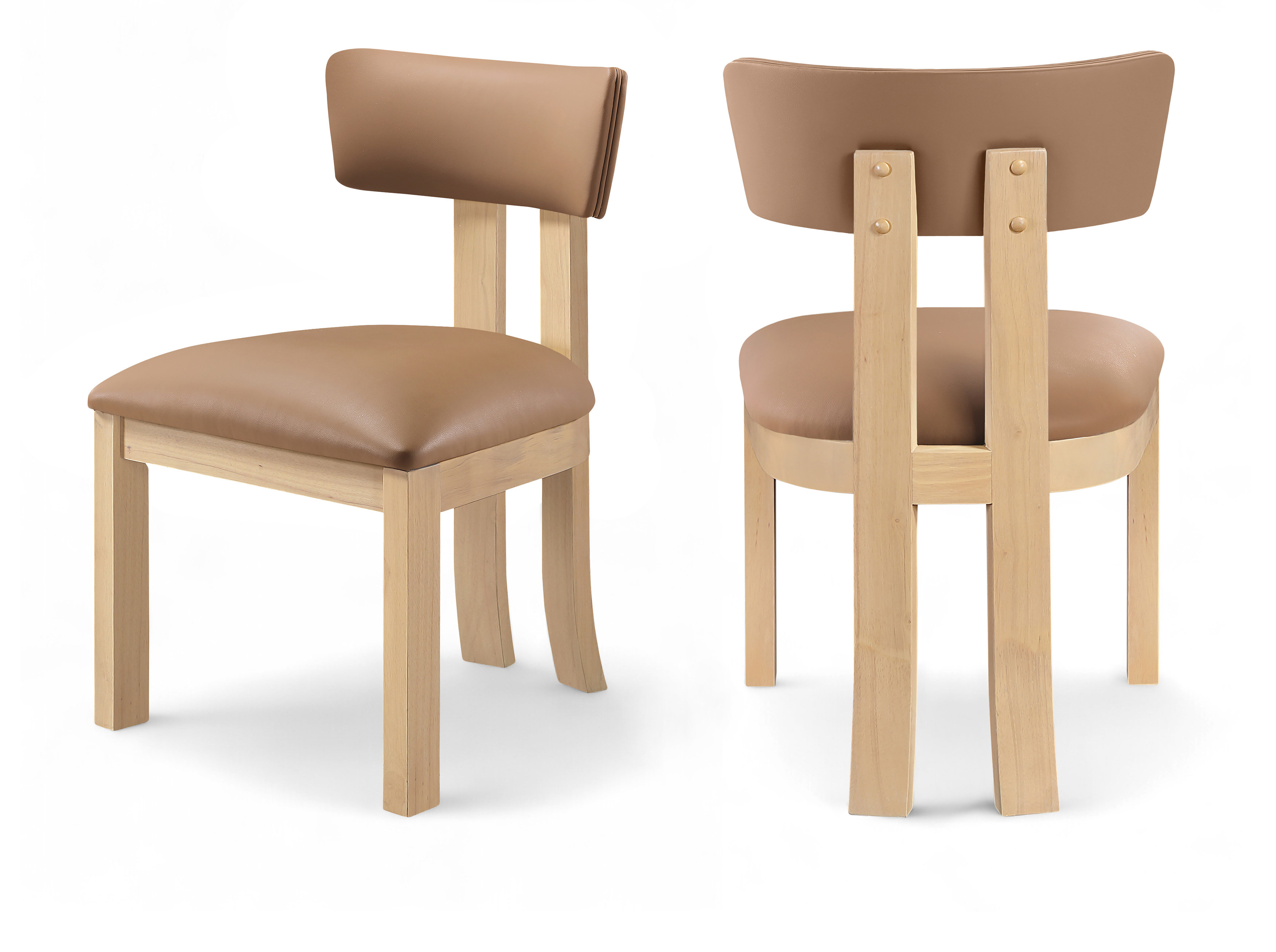 Hokku Designs Phalan Vegan Leather Upholstered Dining Side Chair | Wayfair