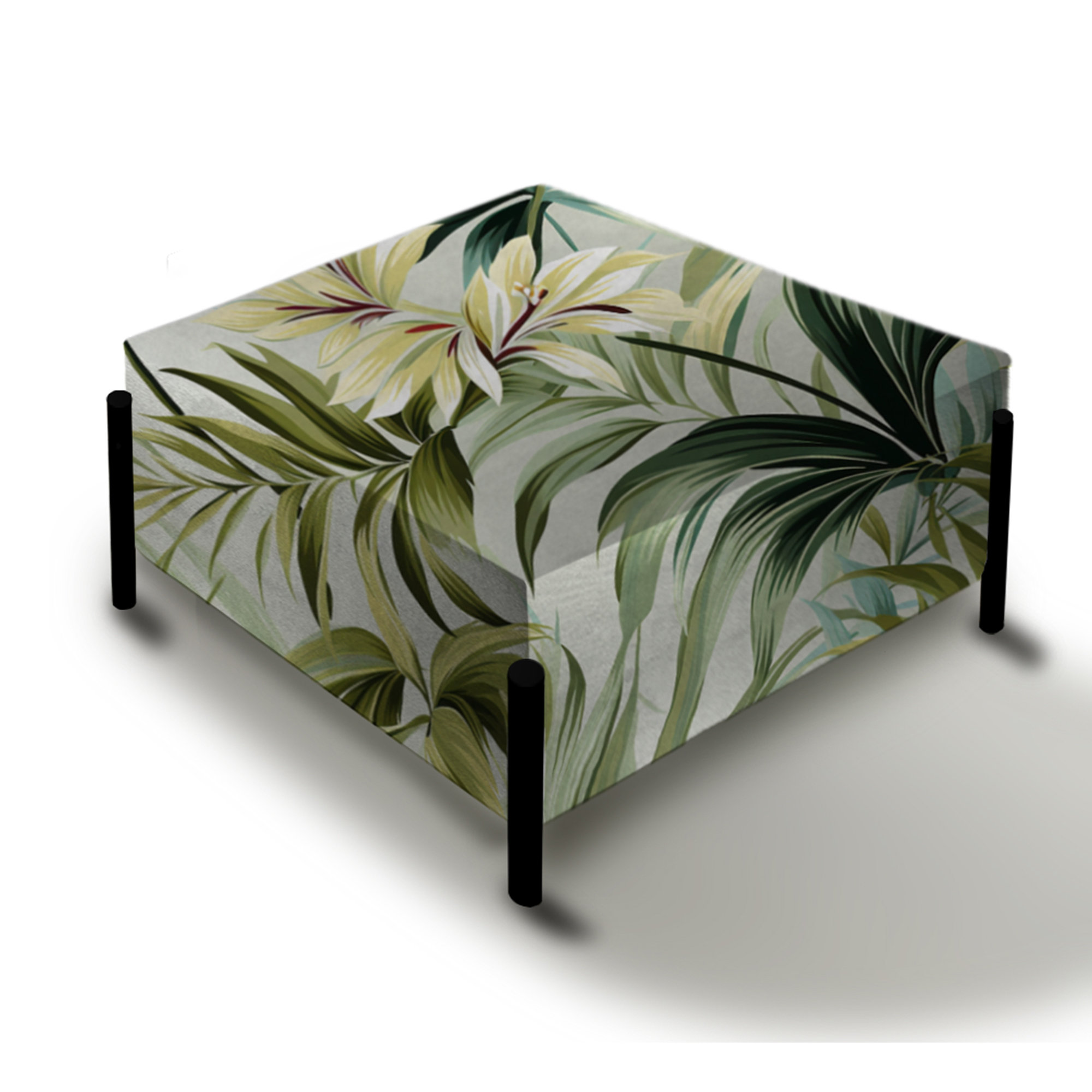Design Art Tropical Lines Tropical Pattern - Tropical Large Square ...