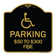 Signmission Designer Series Sign - (Handicapped Symbol) Parking $50 To ...
