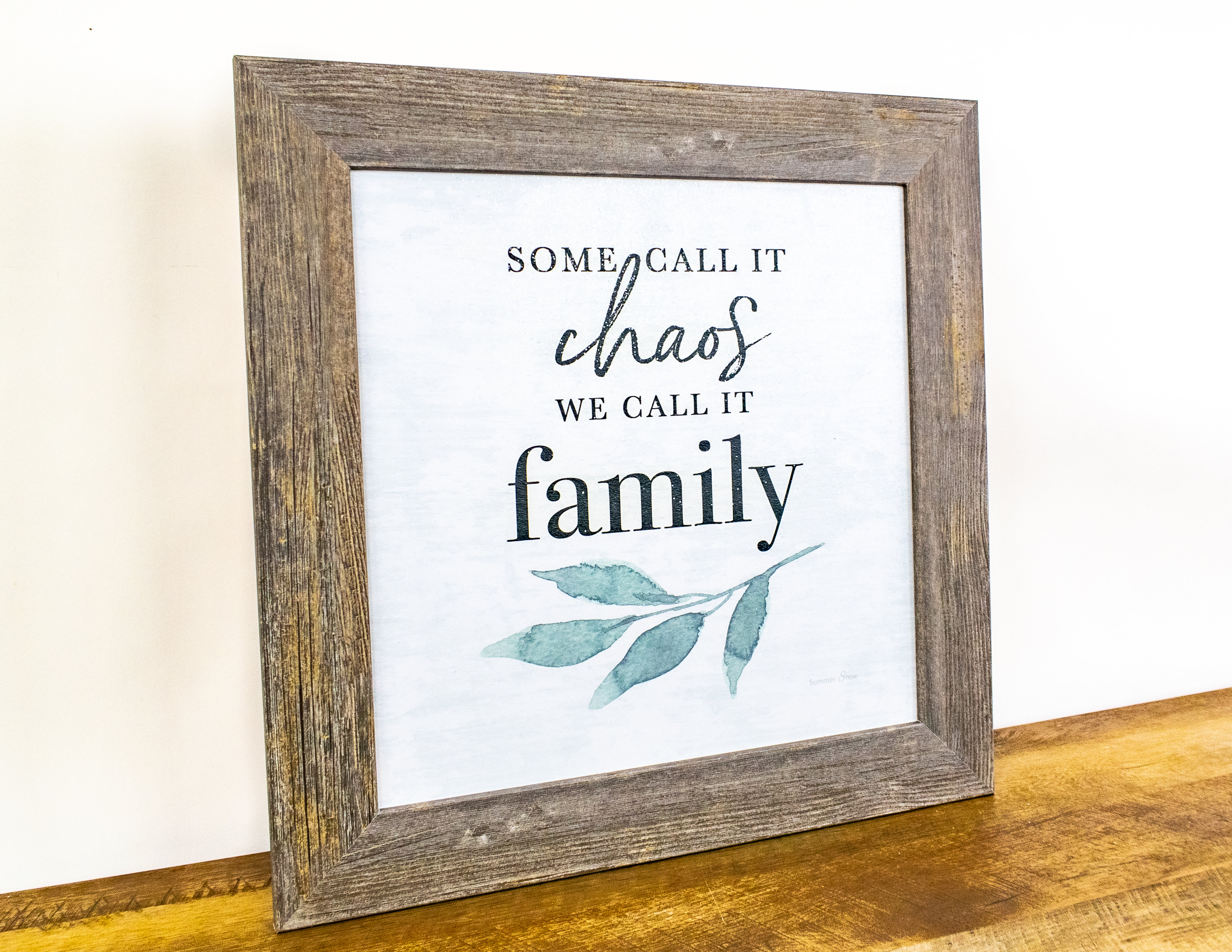 Gracie Oaks «Some Call It Chaos, We Call It Family», art encadré ...