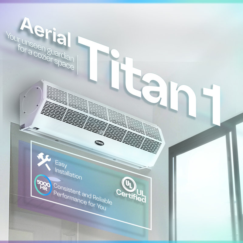 DuraSteel 36" Wall Mounted Air Curtain Fan by DuraSteel Aerial Titan ...