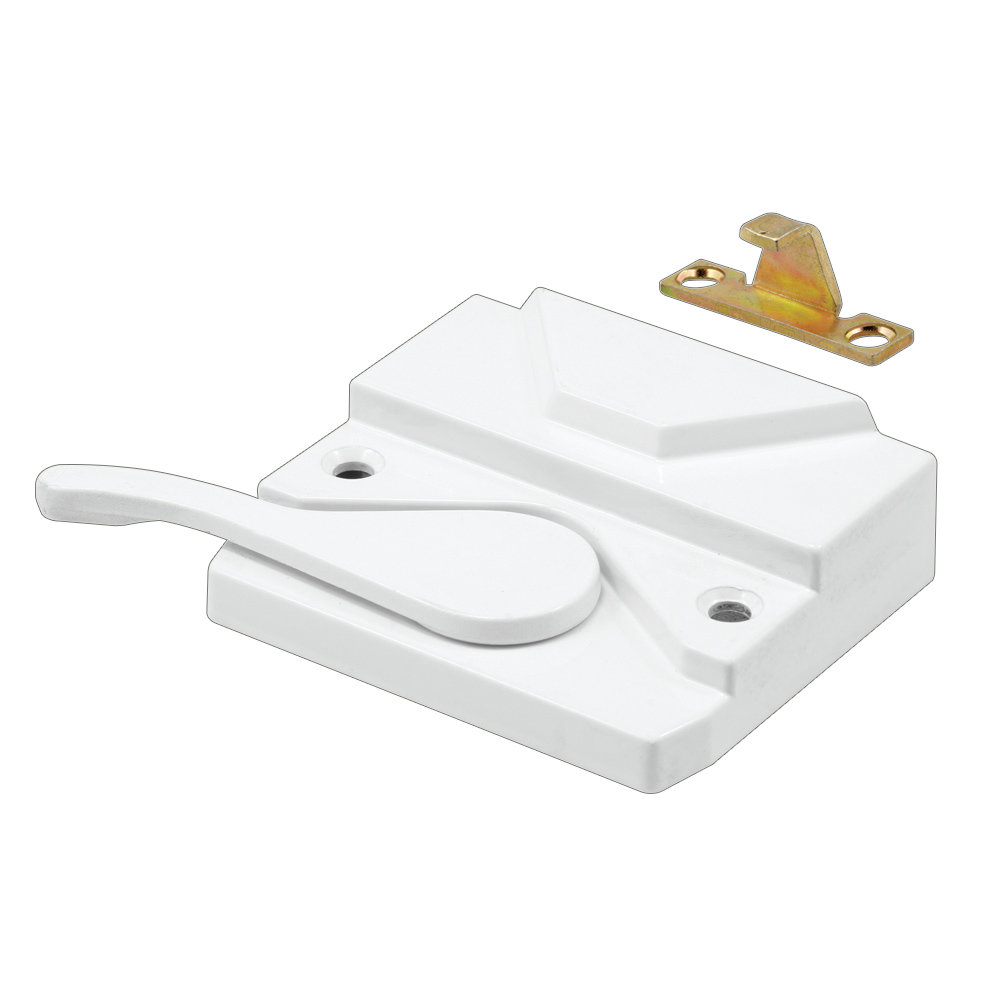 Prime-Line Casement Window Sash Lock, Right Hand, White, Keeper And ...