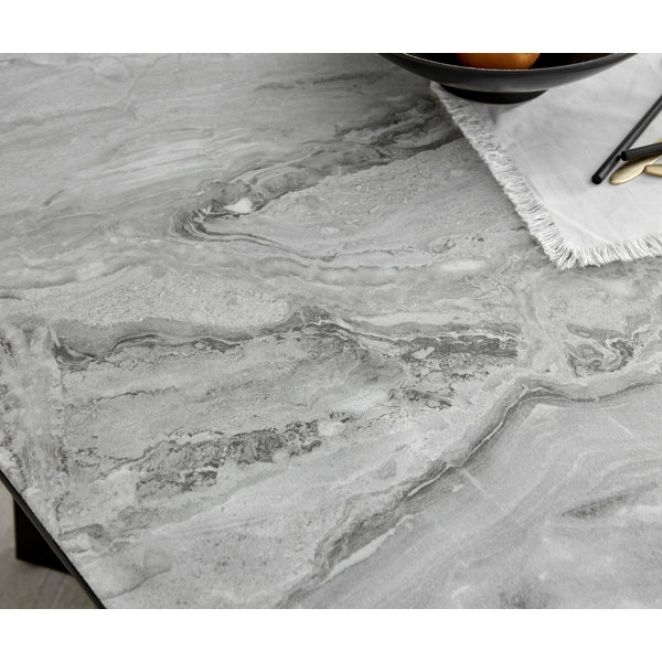 Bless international Carzon Marble Effect Melamine Dining Table and ...