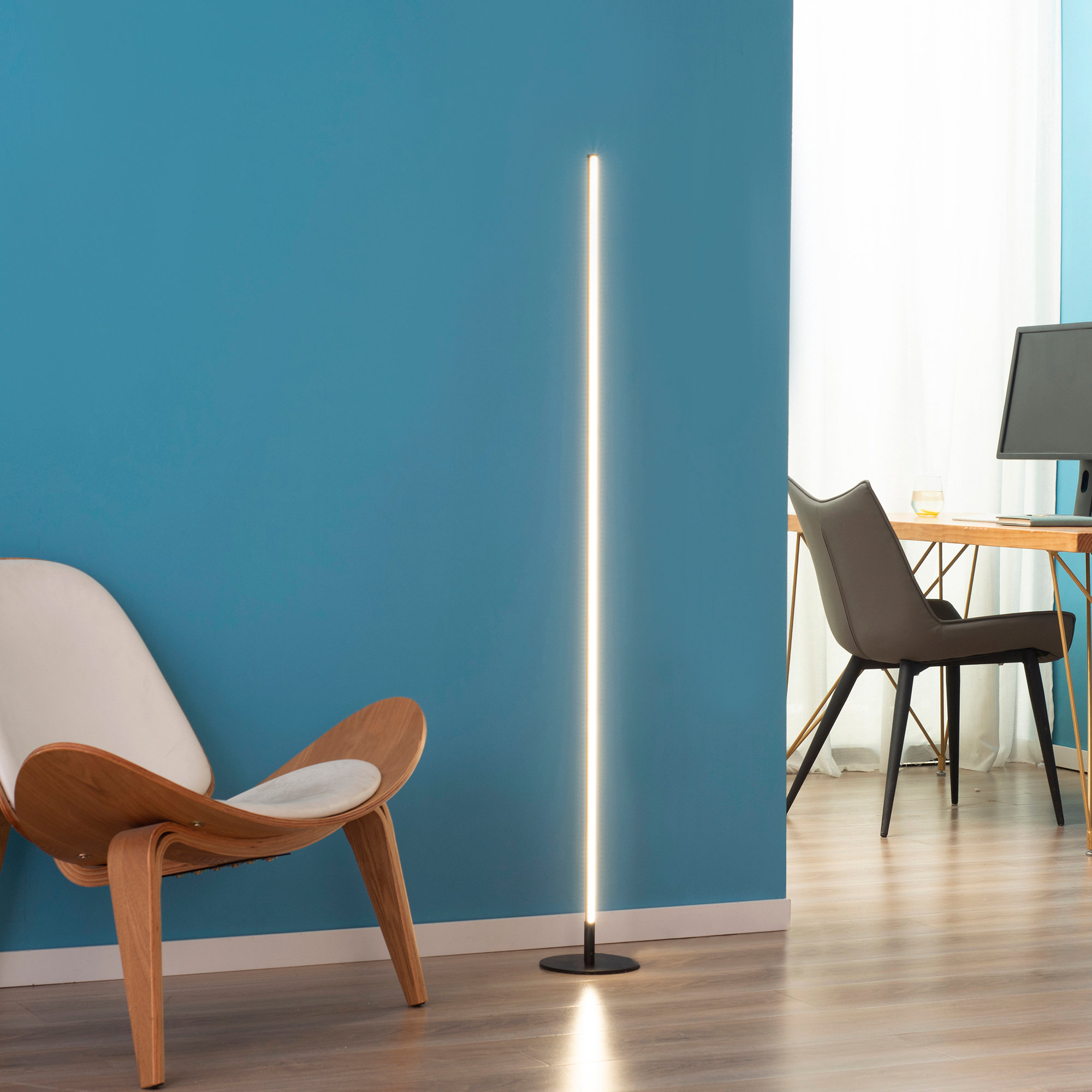 Orren Ellis Savonne 58" LED Column Floor Lamp - Wayfair Canada