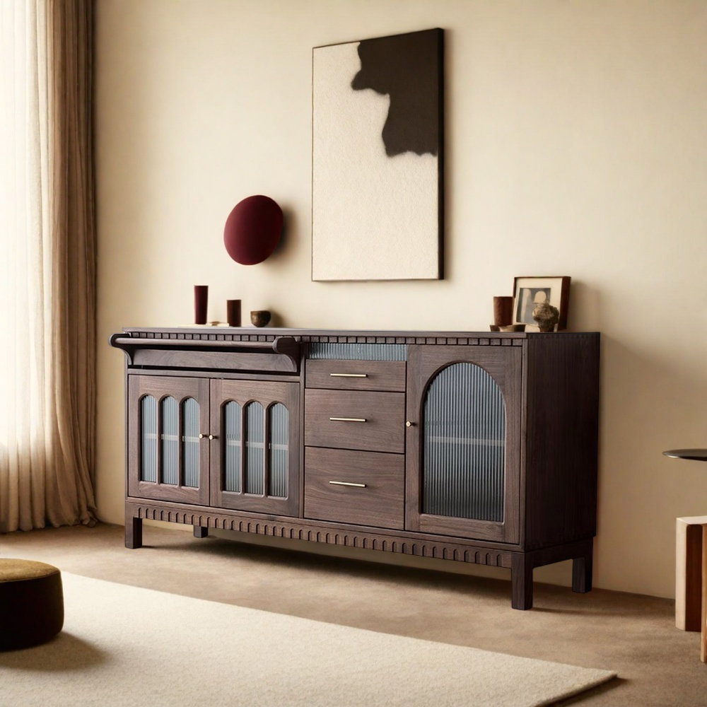 Red Barrel Studio® Large-Capacity Retro-Style Sideboard | Wayfair